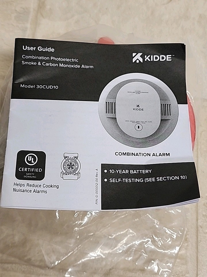 Kidde 30CUD10 Smoke & Carbon Monoxide Detector, 10-Year Battery Powered ...