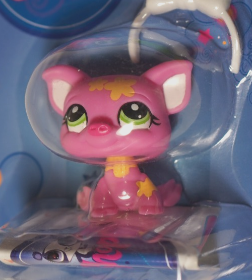 LPS Littlest Pet Shop Pink Yellow Flowers Pig #2530 New Nib Single | eBay