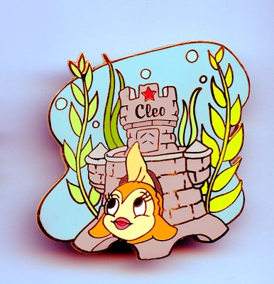 Disney Auctions Pinocchio Cleo Goldfish Castle Dressing Room Door LE ...