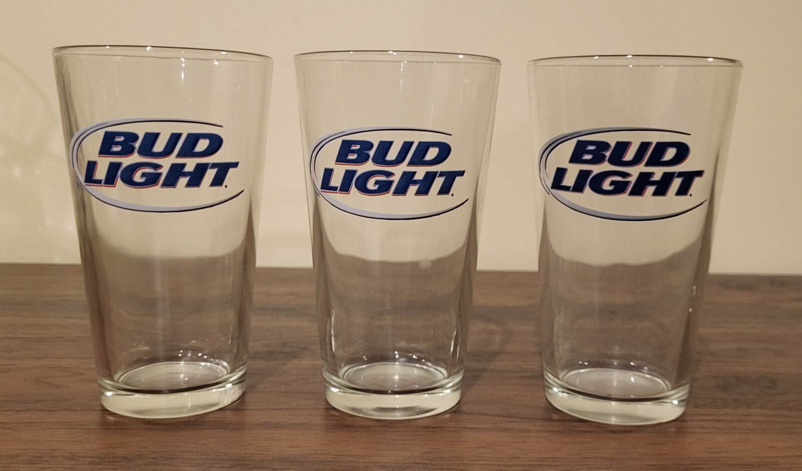 3 Bud Light Pint Beer Glasses | eBay