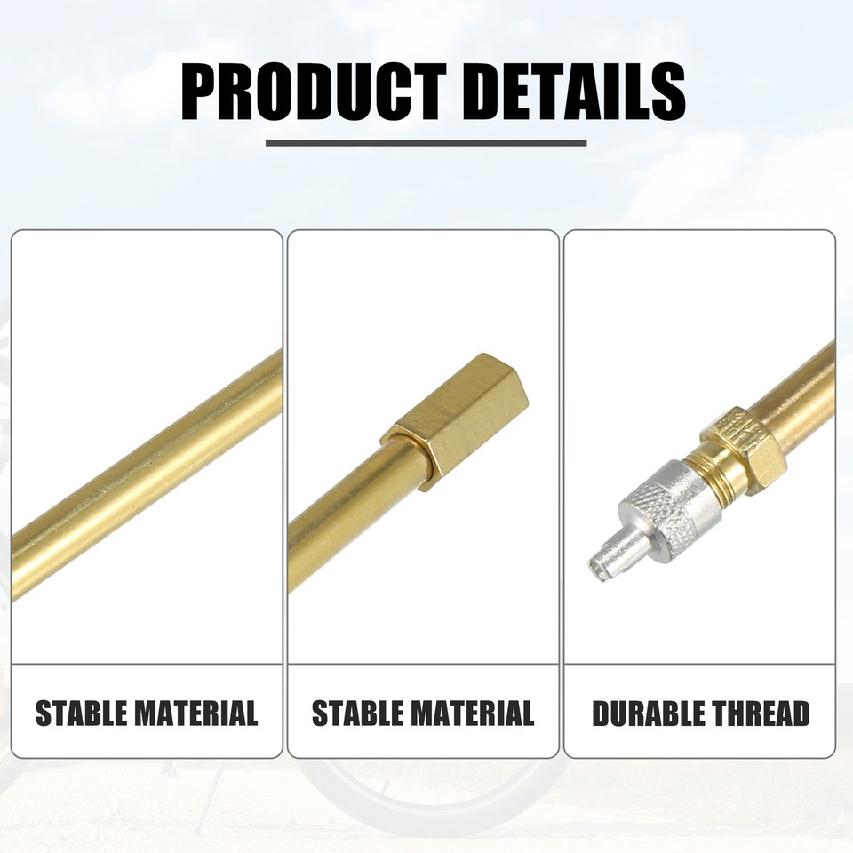 Universal Pack(4) 50mm Tire Valve Extension Adaptor Air Tyre Stem ...