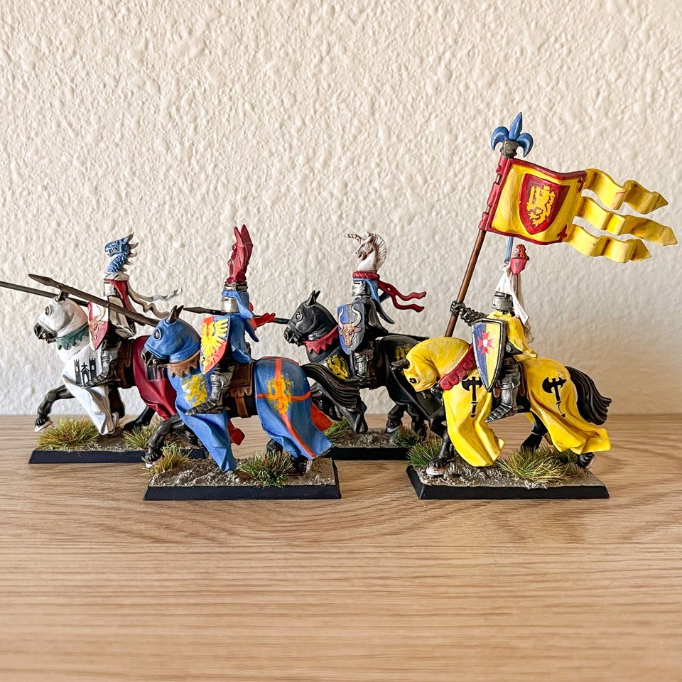 Warhammer Fantasy Battles - Painted Bretonnia Army - BoxedUp (215) | eBay