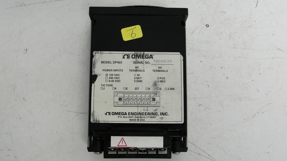 Omega DP465 digital thermometer 120vac Celsius T/C type T | eBay