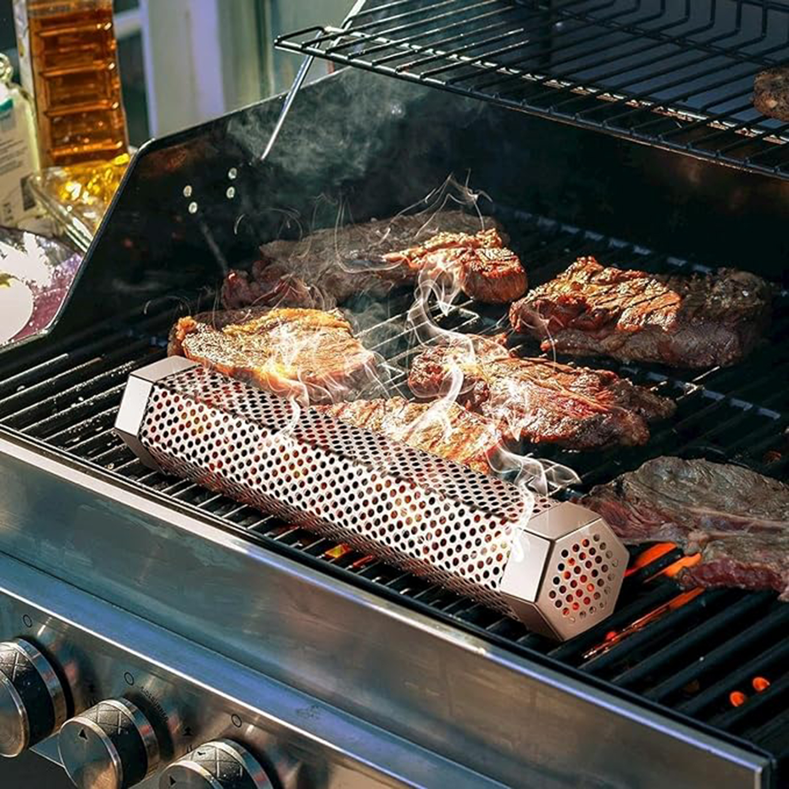 Billowing Smoke Pipe Durable Stainless Steel Bbq Tube with Ventilation ...