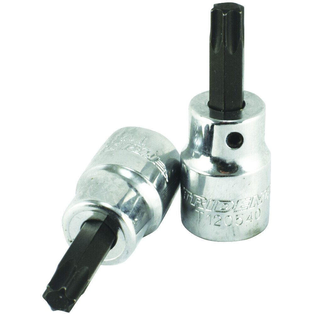 T40 Torx Bit Socket 3/8" Drive 50mm Long Trident T120540 - Free Postage ...