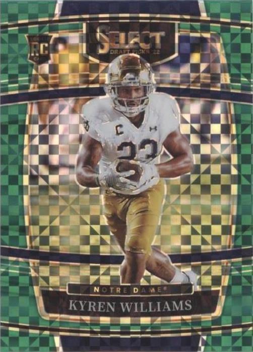 2022 Panini Select Draft Picks - Concourse Kyren Williams #22 Green ...