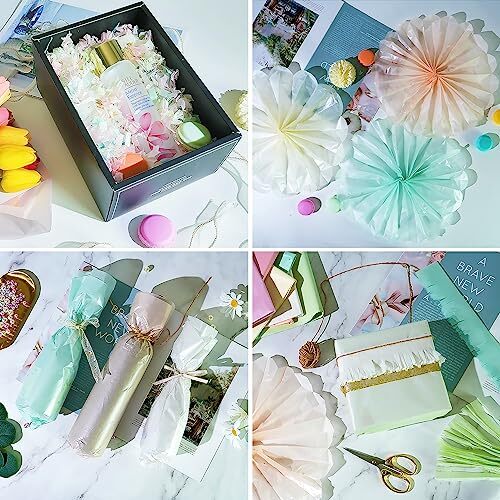 Tissue Paper Bulk 105 Sheets Tissue Paper for Gift Bags Crafts 7 ...