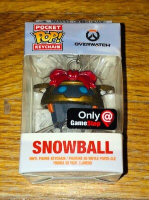 New Funko Pocket Pop Keychain Snowball Overwatch Video Game Gamestop ...