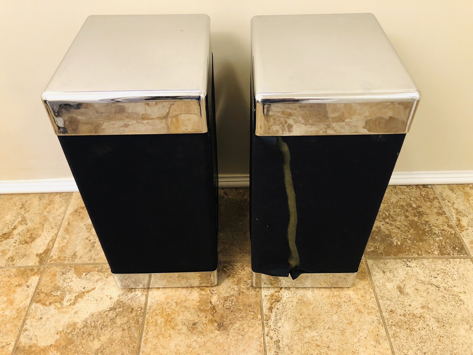 Gale GS401 Speakers - Chrome Vintage Contemporary Audiophile Stereo ...