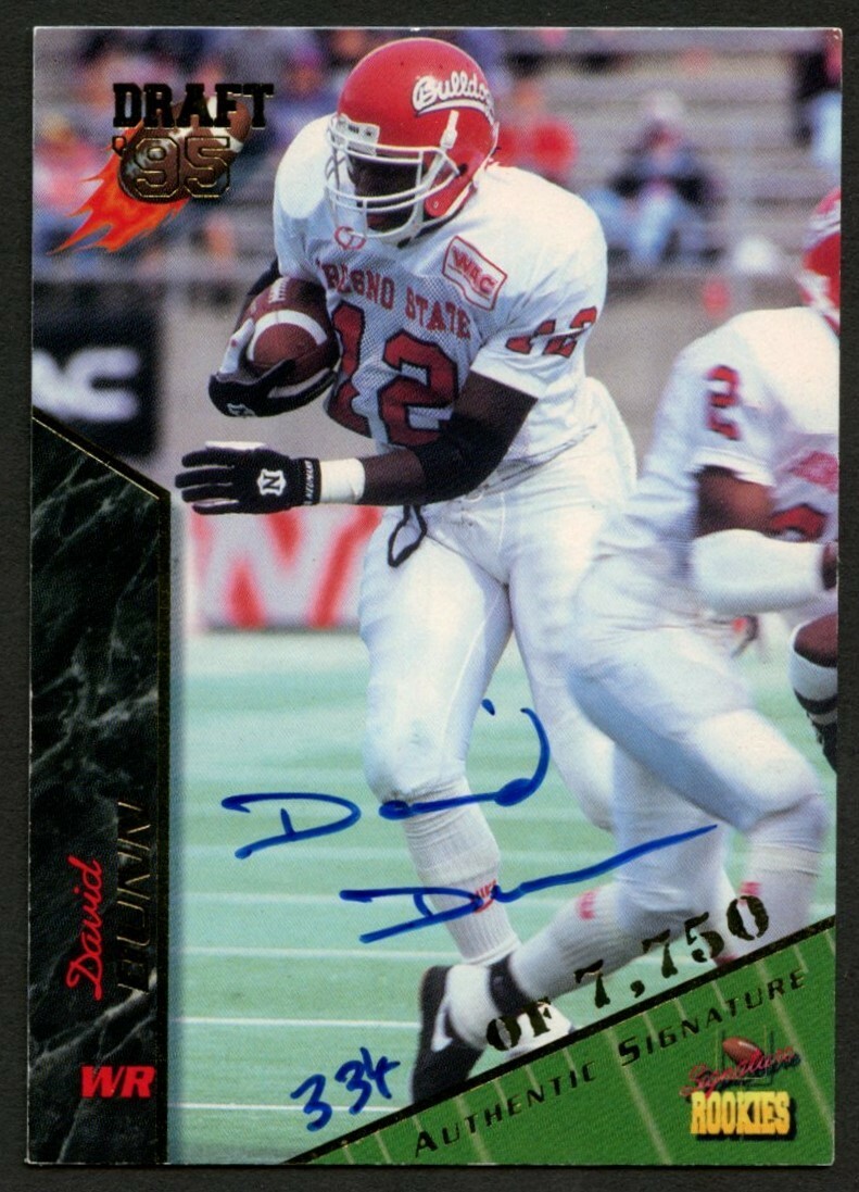 David Dunn #26 FRESNO ST autograph auto 1995 Signature Rookies Draft ...