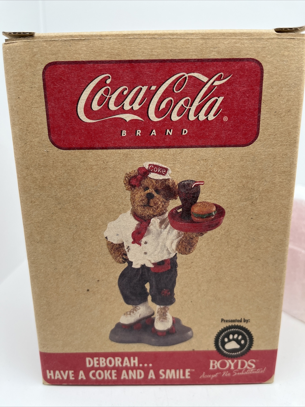 Coca Cola Boyds Bears Bearstone collection "Deborah" have a coke and a ...