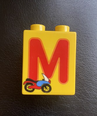 Lego Duplo • ALPHABET LETTER M • Building Block Brick Piece Replacement ...