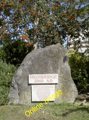 Photo 6x4 Millennium stone Burnham-on-Sea Highbridge has its stone in ...