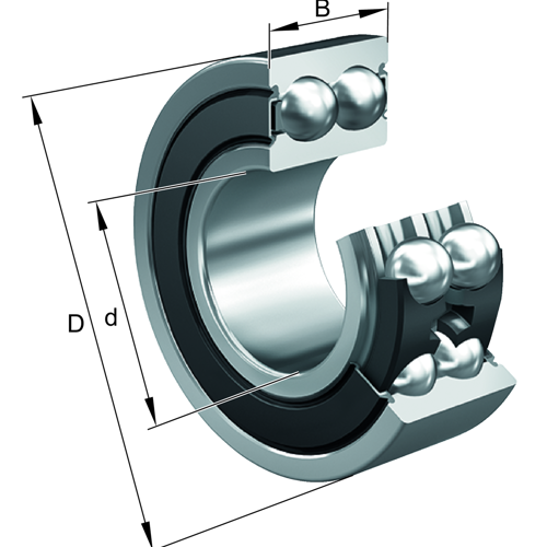 FAG/Schaeffler Technologies 3203-BD-XL-Z-TVH ANGULAR CONT. BALL DOUBLE ...