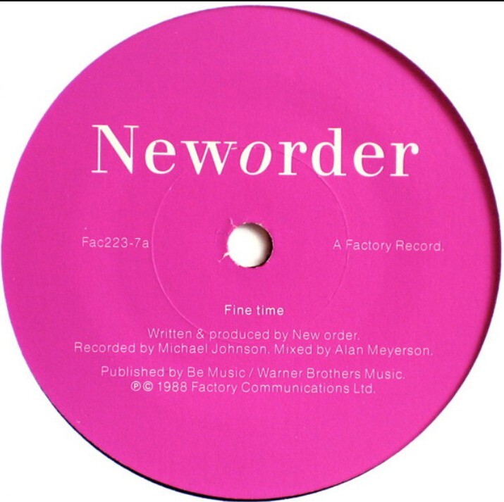 New Order - Fine Time / Factory Records / 1987 - 7" Vinyl Record | eBay