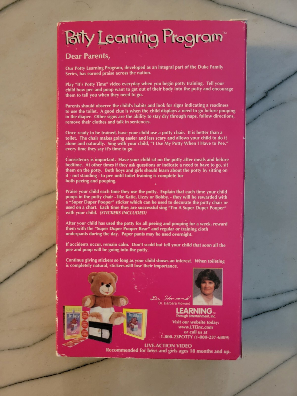 Vintage Its Potty Time VHS tape video for potty training for boys girls ...