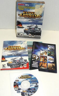 Panzer Command Operation Winterstorm PC cd-rom | eBay