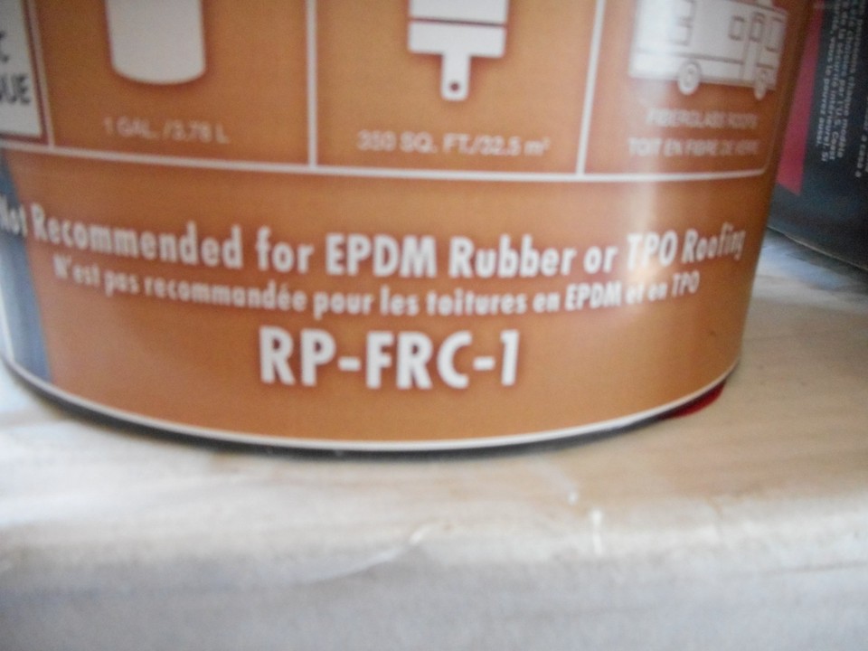 DICOR FIBERGLASS RV WHITE ROOF COATING RP-FRC-1 ONE GALLON | eBay