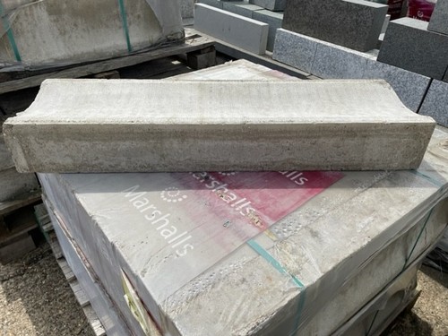 MARSHALLS CONCRETE DISHED CHANNEL STRAIGHT KERB - 915 x 255 x 125mm ...