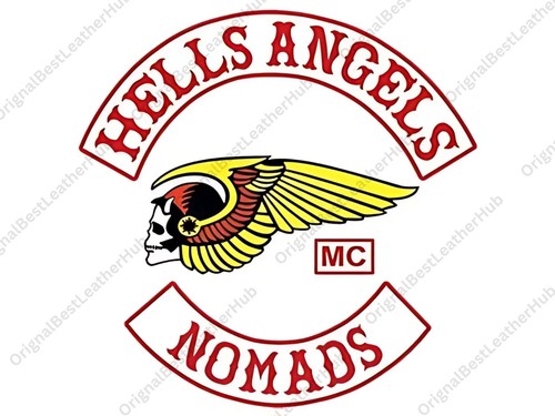 Hells Angles Complete set of Patches with Nomads | Personalized with ...