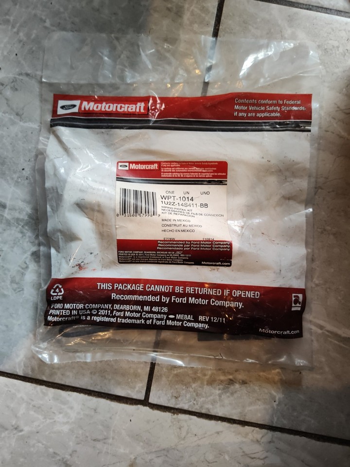 Genuine Motorcraft Wiring Pigtail Kit WPT-1014/ 1U2Z-14S411-BB | eBay