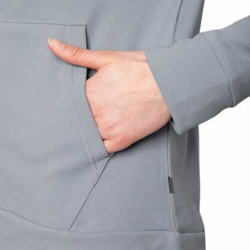 NWT MONDETTA GRAY TRADEWINDS HOODED LONG SLEEVE ZIP FRONT JACKET SZ L # ...