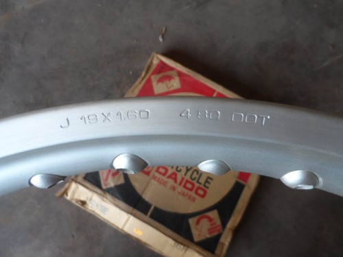 Vintage Made in Japan Daido DID 1.60x19 160x19 19" 36 Holes Wheel Rim ...