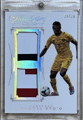 2015-16 Panini Flawless Soccer Samuel Eto’o Match Worn Dual Patch /20 ...