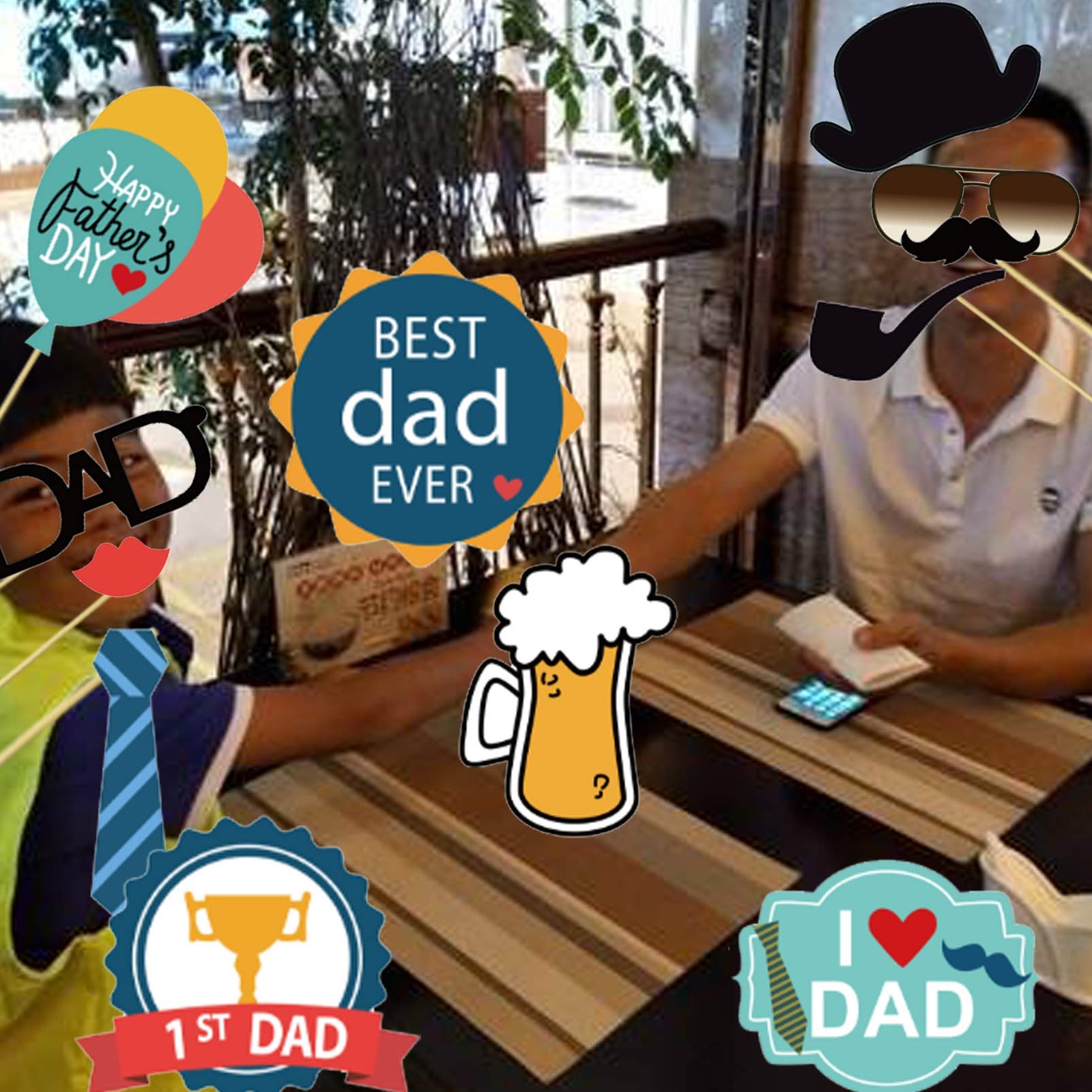 Father's Day Photo Booth Props 21 Pack Birthday Party Accessory We Love ...