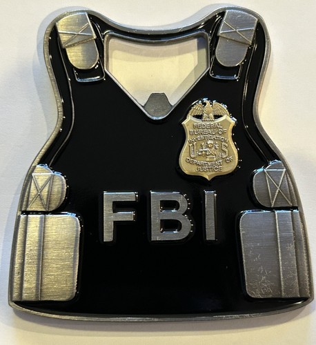 DOJ FBI Federal Bureau Of INVESTIGATION Raid Vest Challenge COIN | eBay