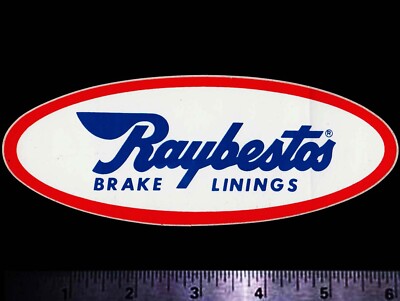 RAYBESTOS Brake Linings - Original Vintage 1960’s 70's Racing Decal ...