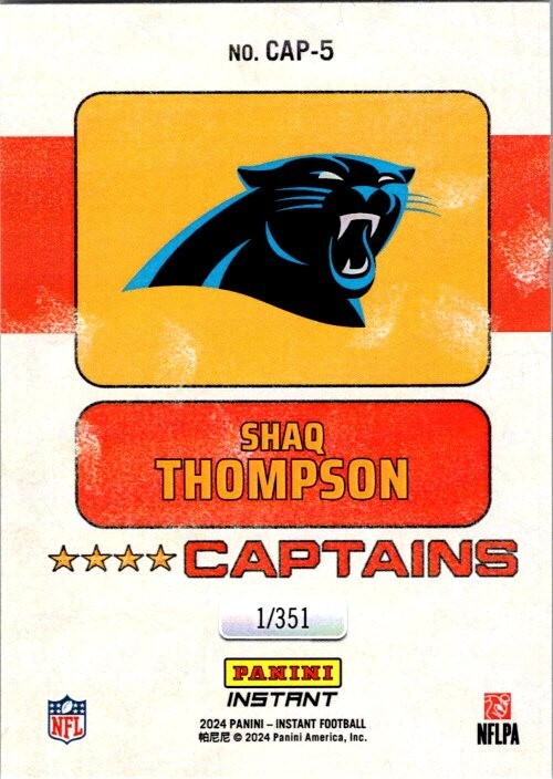 2024 Panini Instant NFL CAPTAINS Pick Your Player Ships Next Day PR:351 ...