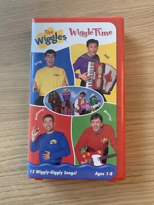 CHILDREN'S VHS ~ Wiggle Time 2000 VHS Large Red Clamshell Case ...