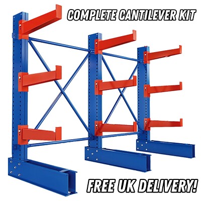 Heavy Duty Single Sided Cantilever Racking Kit For Pipe And Long Item ...