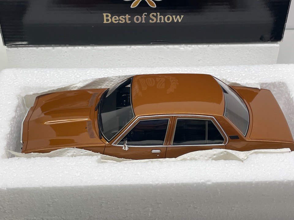 BOS BOS013 OPEL REKORD D 2100D 1973 -COPPER MET. 1:18 rare- GOOD IN BOX ...