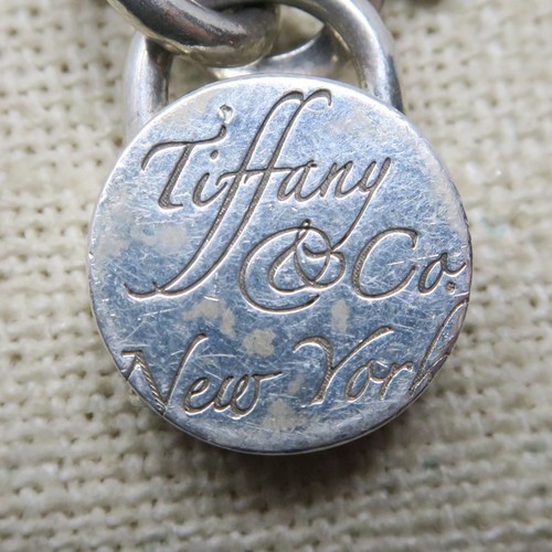 Tiffany & Co Sterling Silver .925 Round "Notes" Locket Chain Link ...