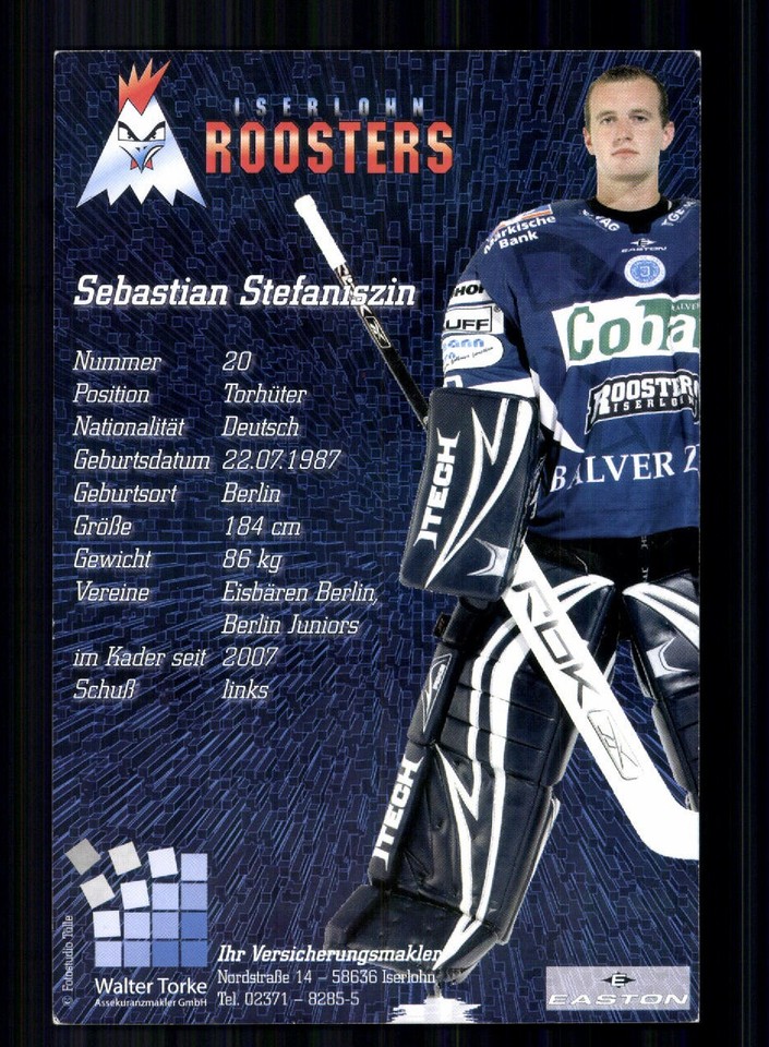 Sebastian Stefaniszin Autogrammkarte Original Signiert + A 254278 | eBay