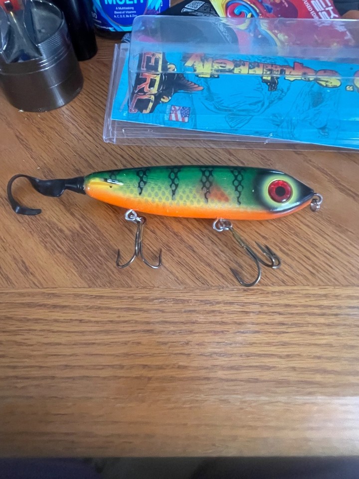 NEW HELL HOUND 8" FIRE TIGER MUSKY JERK BAIT LURE HH-15 | eBay