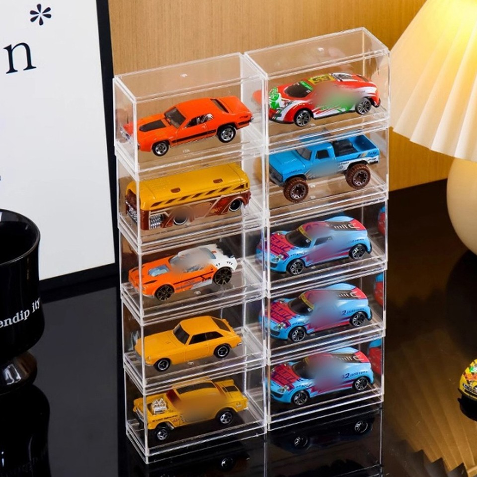 10 Pcs 1:64 Scale Car Display Case Storage Organizer for 1/64 Car for ...
