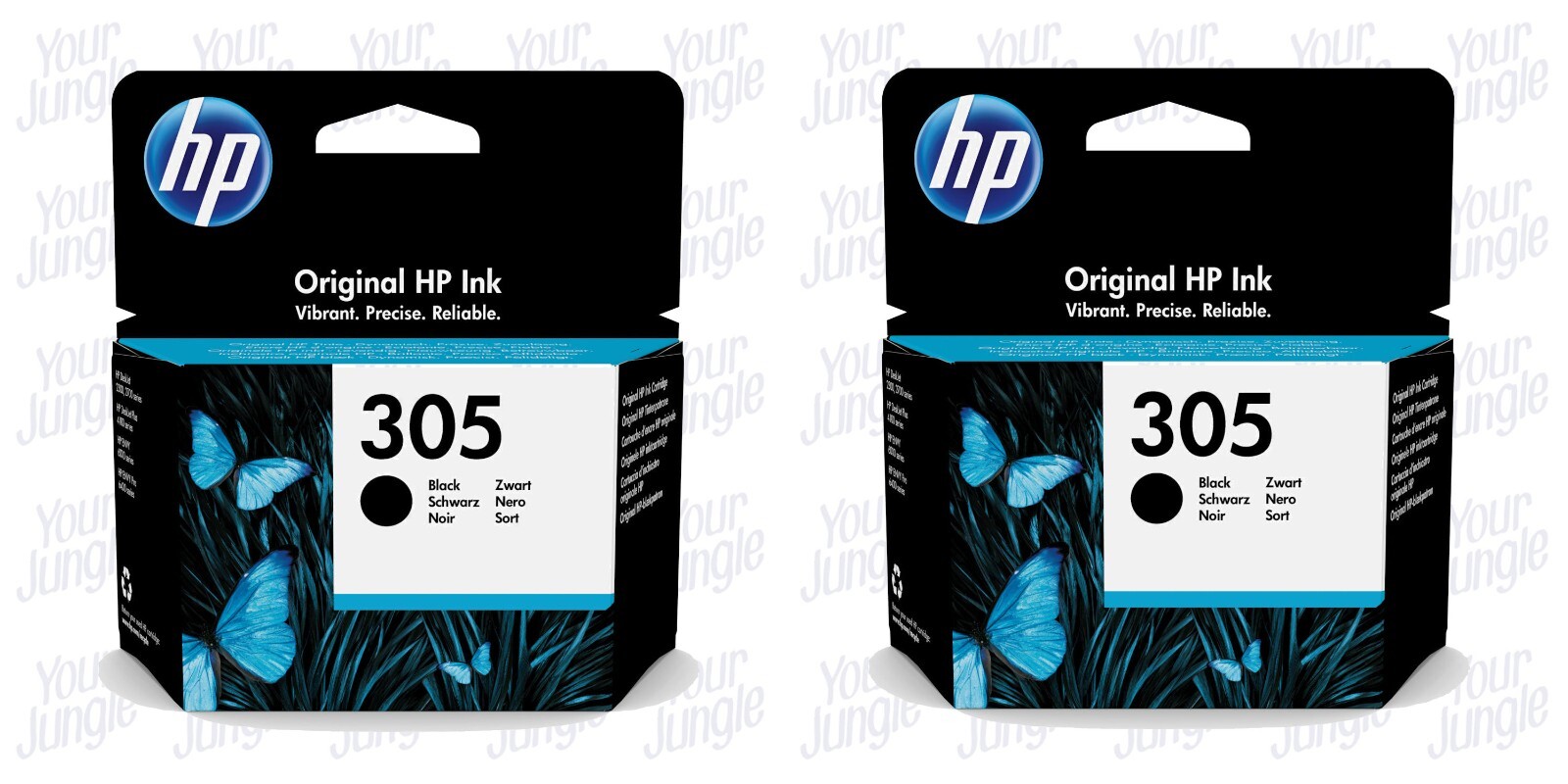 Genuine HP 305 305XL Black Colour Ink Cartridges For HP DeskJet 2710e ...