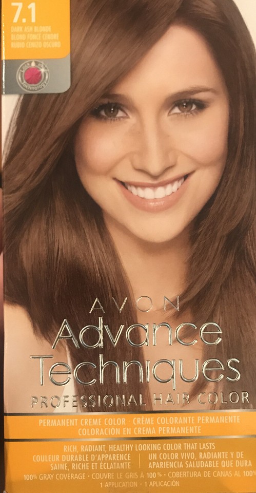 2 Boxes Rare & HTF New Avon Advanced Techniques Hair Color Dark Ash ...