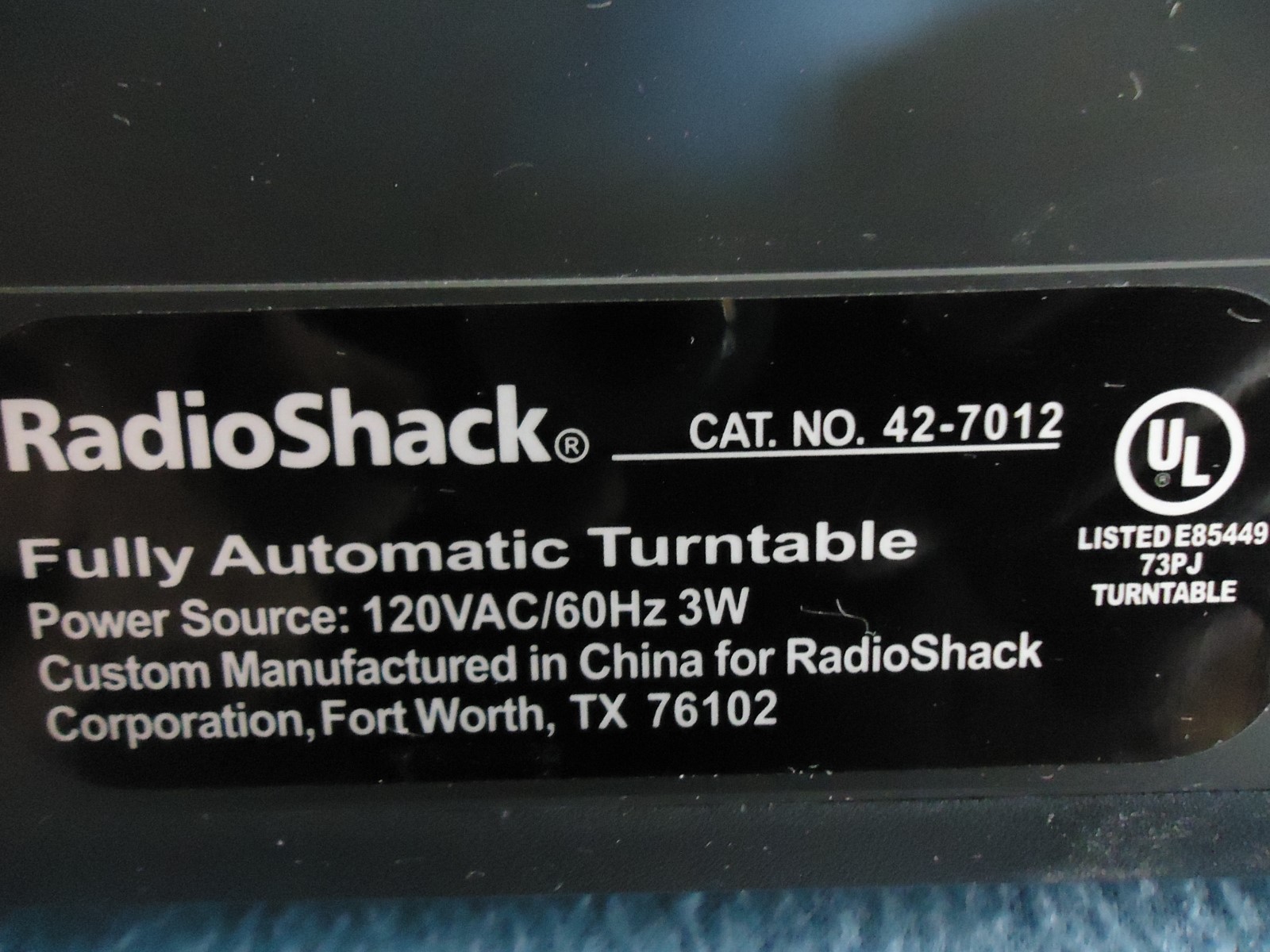 Radio Shack LAB-1200 Turntable Automatic, Phono & Line out, See Video ...