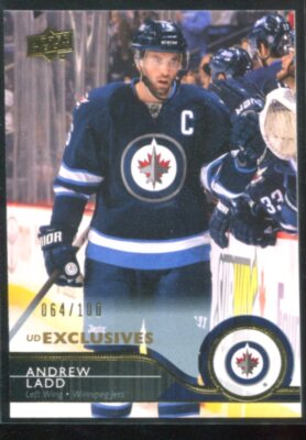 2014-15 Upper Deck Exclusives #443 Andrew Ladd Rare Card /100 | eBay