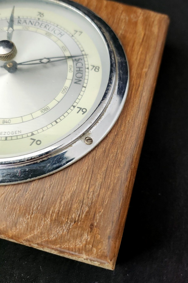 Vintage Wood Regen Veranderlich Schon Decorative Wall Hang Barometer ...