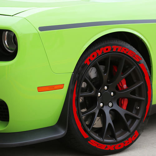 TOYO TIRES PROXES Tire Lettering Sticker With Stripes For 15''-24'' Rim ...