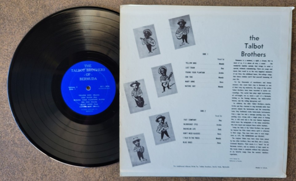 VHTF Talbot Brothers of Bermuda vol. 2 Reggae Calypso souvenir | eBay