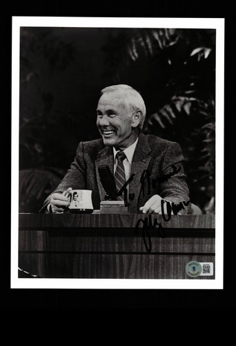 JOHNNY CARSON SIGNED PHOTO 8X10 BECKETT AUTHENTICATED COA THE TONIGHT ...