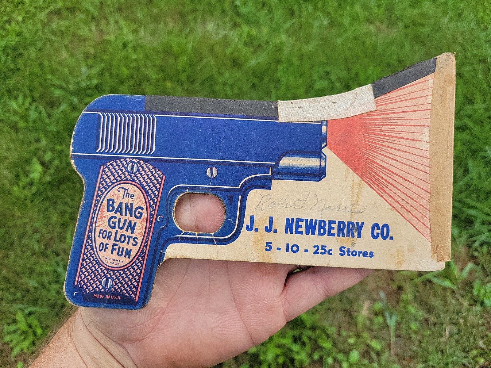 Vintage Paper Bang Gun Advertising J.J. Newberry 5c 10c 25c Store ...