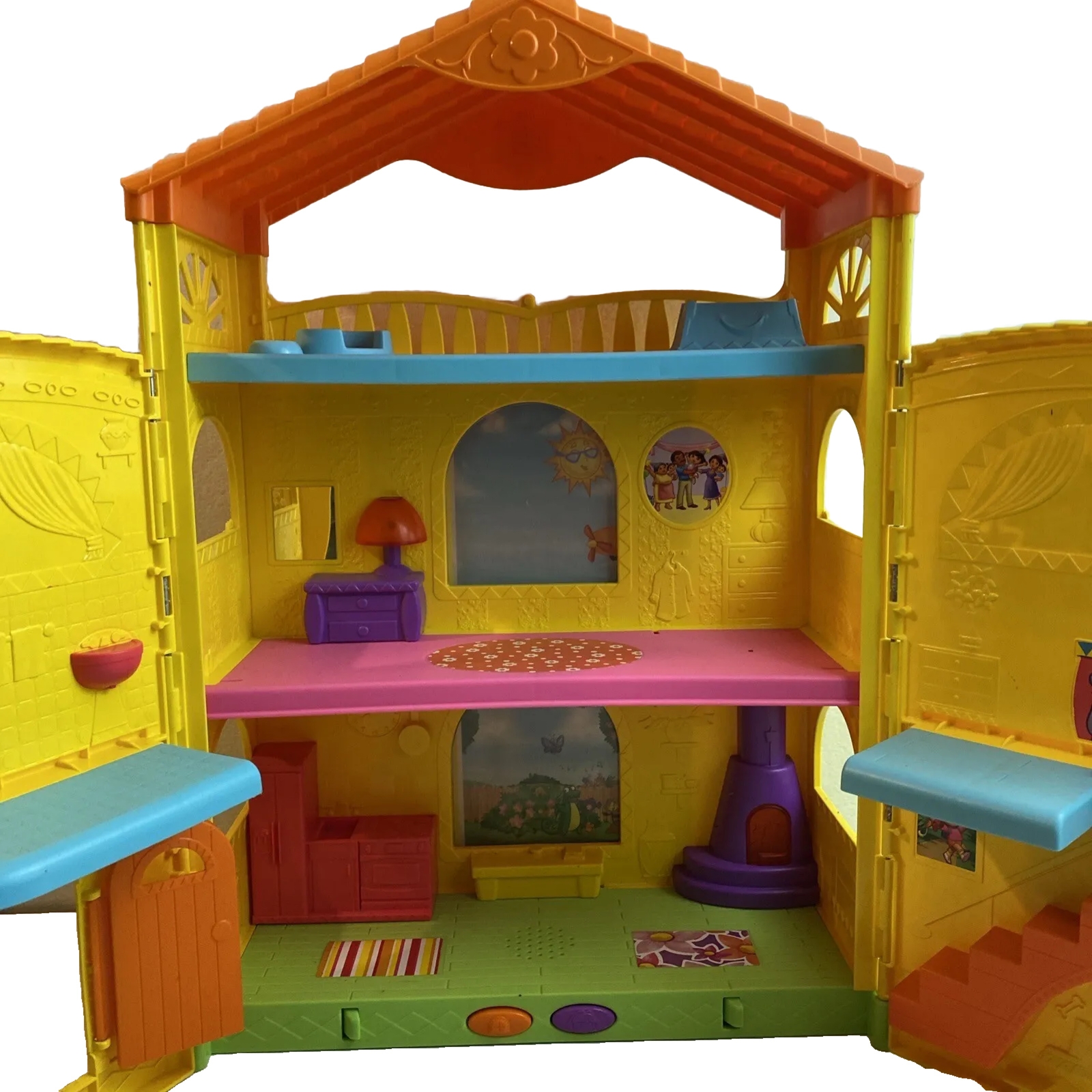 Dora the Explorer Window Surprise Dollhouse Doll House Rare Used No ...