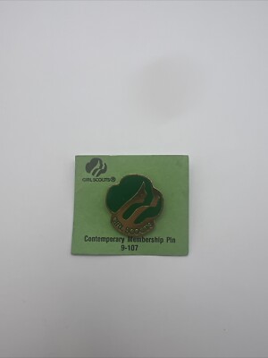 VINTAGE/RARE Girl Scout Contemporary Membership Pin #9-107 GSUSA/1980 ...